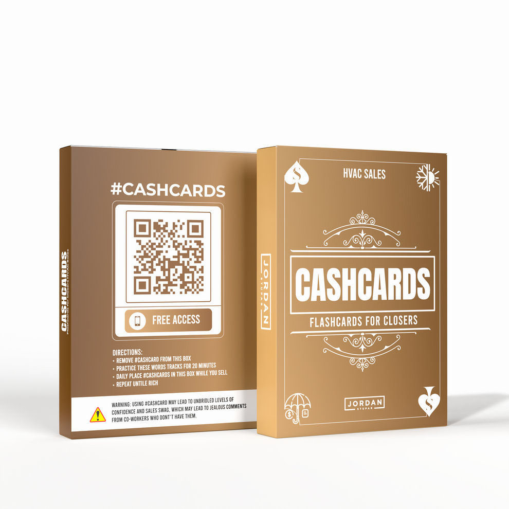 Cashcards: HVAC Objection Flashcards for Techs & Sales Pros – Jordan Stupar