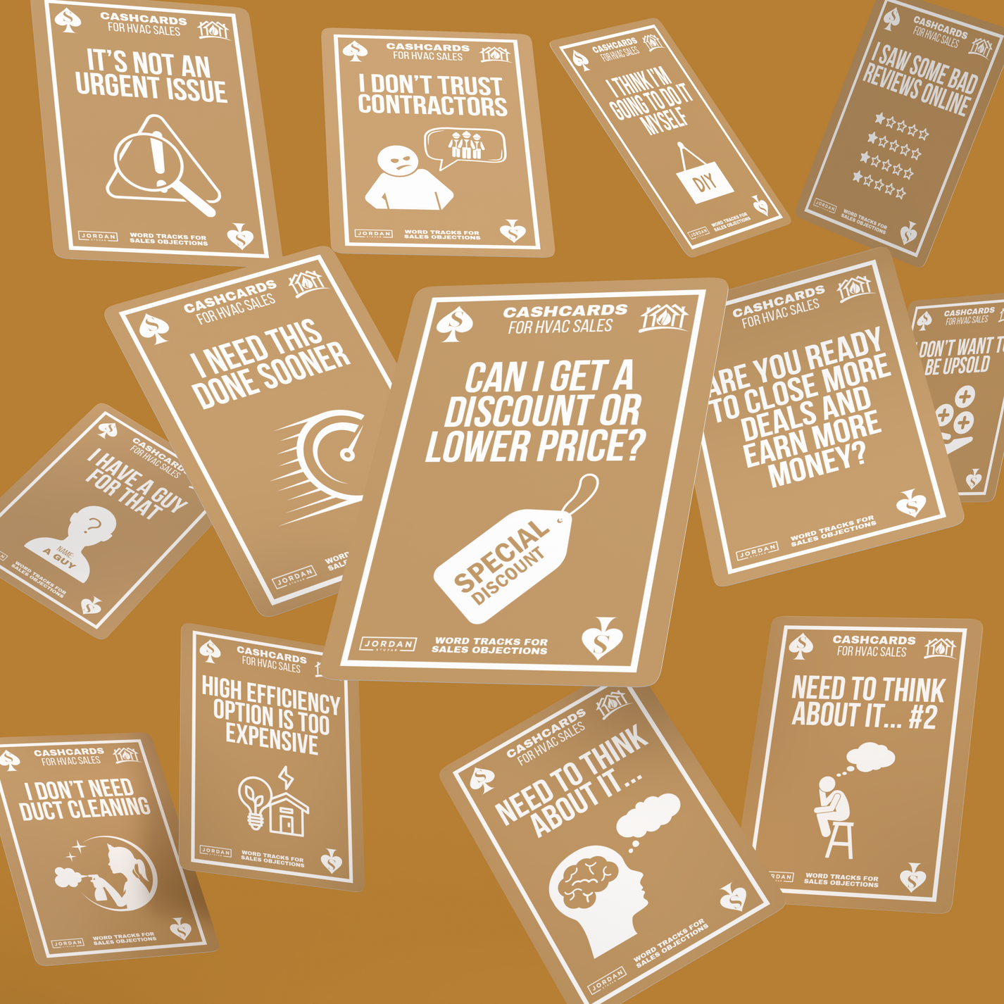 Cashcards: HVAC Objection Flashcards for Techs & Sales Pros – Jordan Stupar