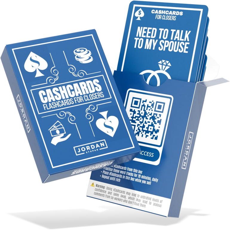 Cash Cards | The #1 Sales Training Tool For Handling Objections ...